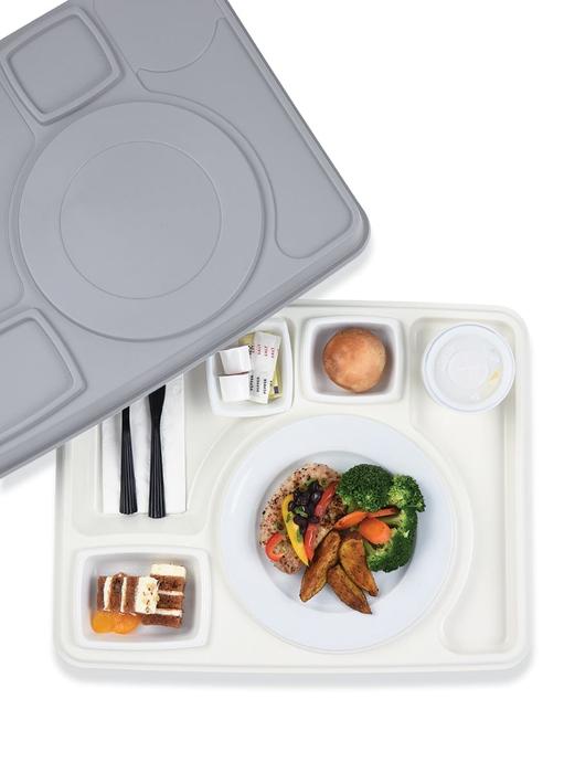 Century II Insulated Tray Cover Gray/Ivory - T444P