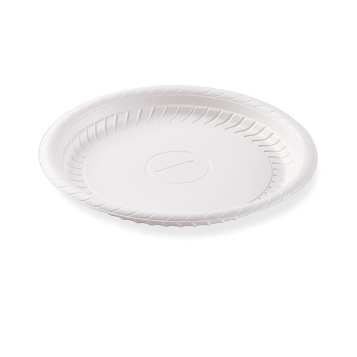 9 High Heat Disposable Plate White 400 per case A46H