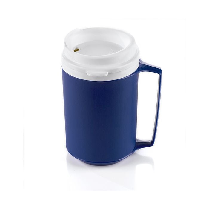 Insulated Mug 12oz. with Lid Royal Blue White K112L