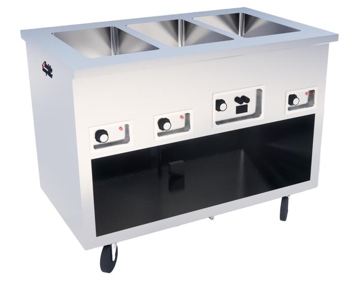 3-Well Straight Hot Food Counter 48" - J712