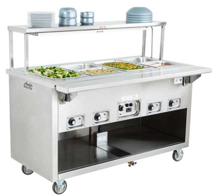 Hot Food Counter 4 Well 60" Length - J712A