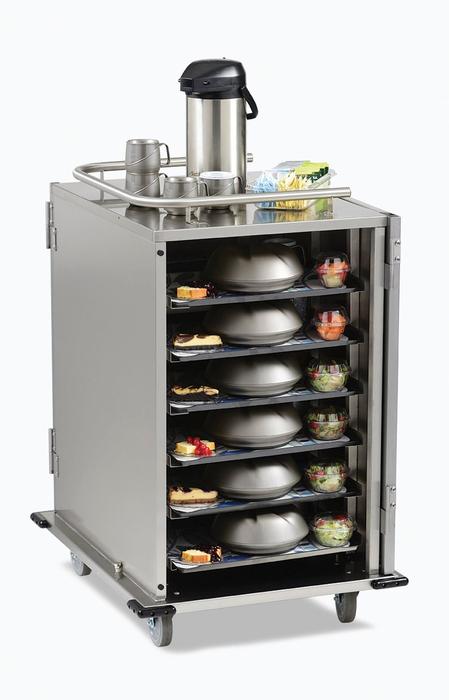 Room Service Cart - 12 Tray Cap. Low-Profile w/ Upgrade Package